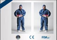 China Tear Resistant Disposable Protective Wear , Flame Retardant Disposable Coveralls for sale