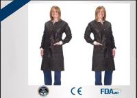 China Latex Free Disposable Lab Coats , Anti Static Non Woven Clean Room Lab Coats for sale