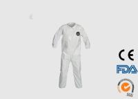 China Microporous Disposable Work Overalls , Durable Disposable Boiler Suits for sale