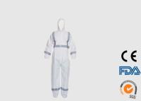 China Type 5 6 Disposable PPE Coveralls With Elastic Wrist / Waist / Ankle for sale