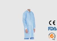 China Comfortable Disposable Visitor Coats Water Repellent For Hospital / Clinic for sale