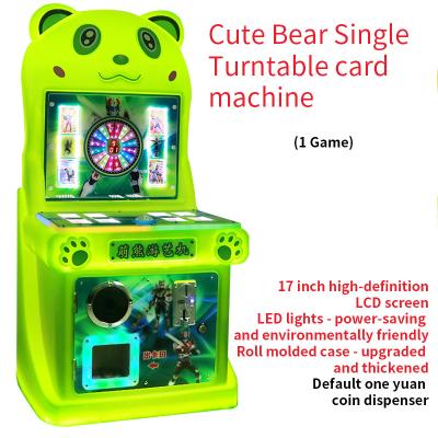 China 17-inch Single-Player Coin-Operated Entertainment Game Turntable Card Machine for sale
