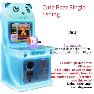 China Arcade Games Video Simulator Token Coin Push Operated Single player Fishing Game for sale
