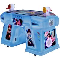 China Blue Coin-Operated Amusement Machine Two Person Arcade Fishing Joystick Game Console for sale