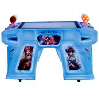 China Blue Coin-Operated Amusement Machine Two Person Arcade Fishing Joystick Game Console for sale