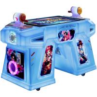 China Blue Coin-Operated Amusement Machine Two Person Arcade Fishing Joystick Game Console for sale