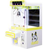 China Yellow Coin-Operated LED Desktop Hardware Claw Arcade Machine for sale