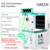 China Green Coin-Operated LED Desktop Hardware Claw Arcade Machine for sale