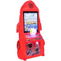 China Red Fun Fishing Machine Cheaper Coin-operated Starry-sky Rocket Video Game Arcade For Children for sale