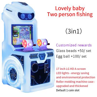 China Children's Arcade Electronic Game Machines For Indoor Double-person Fishing for sale