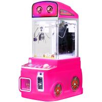 China Pink New Mini Fire Truck Toy Automatic Vending Machine Coin-operated Fun Doll Machine for sale
