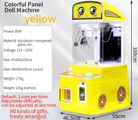 China Yellow New Mini Fire Truck Toy Automatic Vending Machine Coin-operated Fun Doll Machine for sale