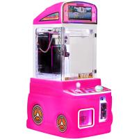 China Mini Arcade Claw Machine Pink With Display Screen Coin-operated Toy Vending Machine for sale