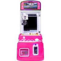 China Mini Arcade Claw Machine Pink With Display Screen Coin-operated Toy Vending Machine for sale