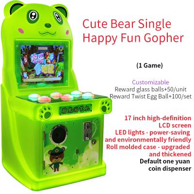 China Newly Popular Arcade Coin-operated Children's Groundhog Video Game Machine for sale