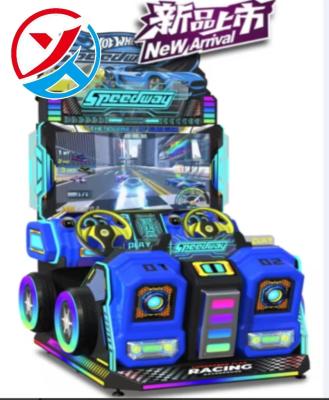 China 42-inch Coin Operated Kids Racing Simulator Arcade Machine FEC Amusement Game Center for sale