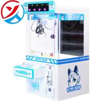 China LED Light Mini Claw Machine Hardware Cabinet With Plush Toys And Keychains for sale