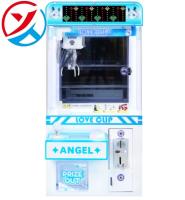 China LED Light Mini Claw Machine Hardware Cabinet With Plush Toys And Keychains for sale