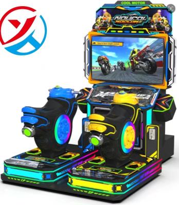 China Double Dynamic Speed Motorcycle Simulator Coin Operated Game Machine Indoor Amusement Park for sale