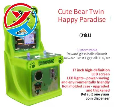 China Wholesale Kids Arcade Machine With Joystick Cute Bear Coin Operated Game Machine Supplier for sale