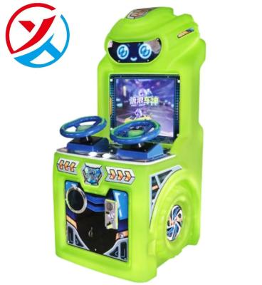 China Kids Racing Arcade Machine Coin Operated Double Steering Wheel Game For Amusement Park for sale