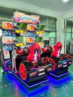 China Double Racing Arcade Simulator Machine Car Driving Game With HD Screens And LED Lights for sale
