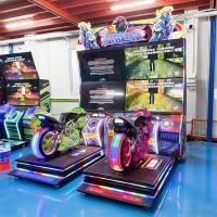 China Coin Operated Motion Bike Racing Arcade Game Machine Supplier For Amusement Center for sale