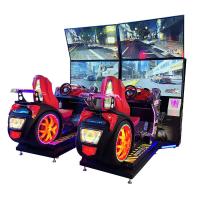 China Double Player LED Racing Arcade Machine Immersive Car Driving Simulator Game Machine for sale