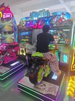 China Double Player  LED Motorcycle Driving Simulator Game Machine For Arcade Center for sale