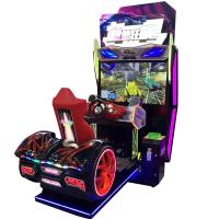 China Luxury LED Racing Arcade Simulator Machine Car Driving Game Cabinet For Amusement Center for sale