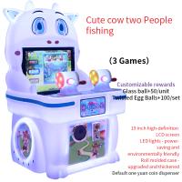 China Wholesale Coin-operated Animal Cartoon Dual Player Kids Arcade Game Machine With LED Light for sale
