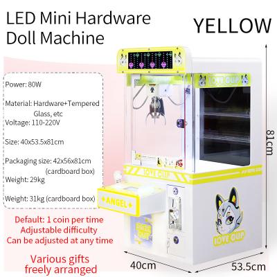China Mini Metal Commerial Coin-operated Claw Machine Factory For Arcade Game Centers And FEC for sale