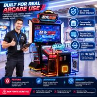 China 2 Player Arcade Shooting Game Machine | Dual Gun Arcade Machine for sale