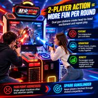 China 2 Player Arcade Shooting Game Machine | Dual Gun Arcade Machine for sale