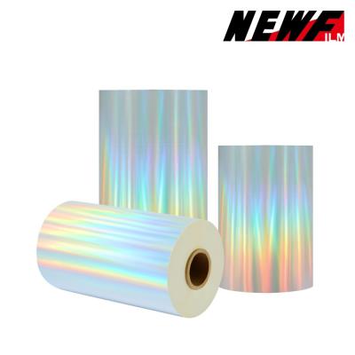 China 21mic Holographic Dazzling Thermal Lamination Film For Packaging Decoration for sale