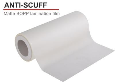 China Durable Wear Resistant Stain Like Touch BOPP Thermal Lamination Film For Flexible Package for sale