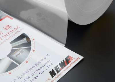 China Printable PET Thermal Lamination Film for Boxes Outer Packaging Width Custom Glue EVA Layer for sale