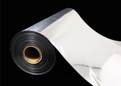 China Polyester Metalized PET Film, Thermal Silver Lamination Film Roll For Business Cards for sale