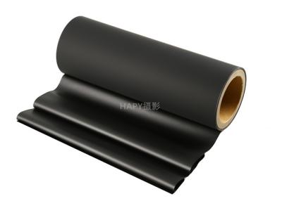 China Black Color Satin Like Touch Matt Thermal Lamination Film For Textured Luxury Packaging for sale