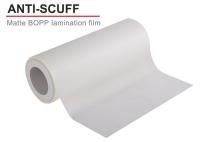 China Scuff Resistant Adhesive Bopp Matt Film Roll For Hot Stamping 28mic 4000m for sale