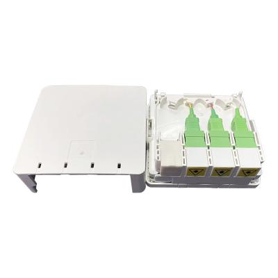 China KEXINT 4 Port SC Mini Fiber Optic Termination Box Indoor Wall Mounted For FTTX for sale