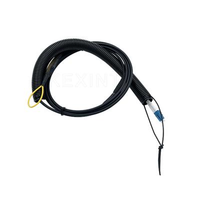 China KEXINT FTTH Spiral Armored Optical Cable 2 Cores 5.0mm With Corrugated Tube for sale
