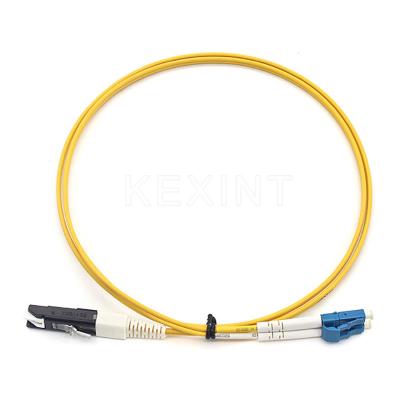 China KEXINT FTTP Fiber Optic Patch Cord Duplex VF45 To LC UPC Connector Single Mode Multimode for sale