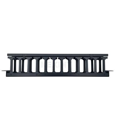China KEXINT 12 Gear 24 Port Cable Management Rack 1U 19 Inch Network Telephone Line Manager for sale