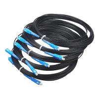 China Pre Connectorized Ftth Fiber Optic Drop Cable Patch Cord Sc Upc Apc 1 2 Core for sale