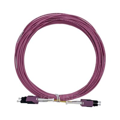 China KEXINT FTTx Duplex LC Uniboot Multimode Fiber Optic Patch Cord 2.0mm OM4 LSZH 13m for sale