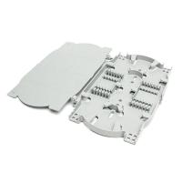 China FTTH ABS Plastic KEXINT Fiber Splice Cassette , 12 24 Core Fiber Optic Splice Tray for sale