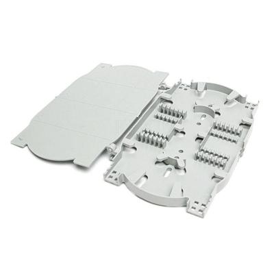 China FTTH ABS Plastic KEXINT Fiber Splice Cassette , 12 24 Core Fiber Optic Splice Tray for sale