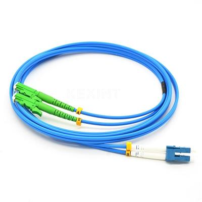 China FTTH E2000 APC-LC UPC Armored Fiber Optic Patch Cable Simplex Duplex SM MM for sale