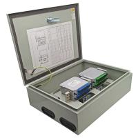 China 2 Pcs 1X16 PLC Splitter Fiber Optic Distribution Box , Metal Optical Fiber Junction Box for sale